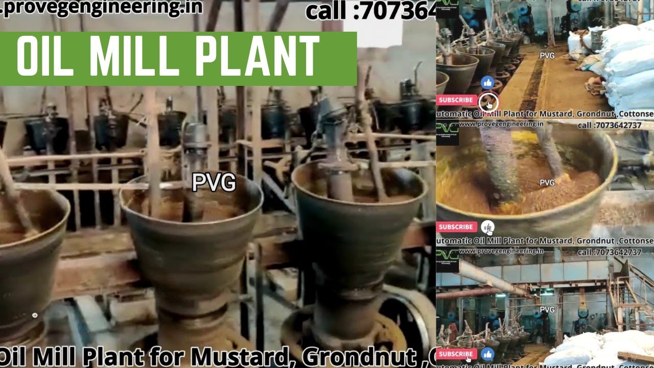 Oil milling plant || Ghani machine ||oil ghani machine || Oil mill ...