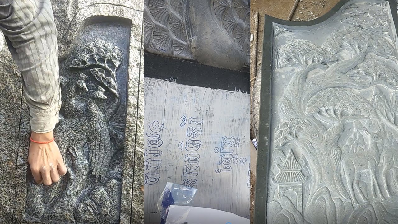 How to carv stone #carvedstone #stonecarvingart #stonecarvingcraft # ...