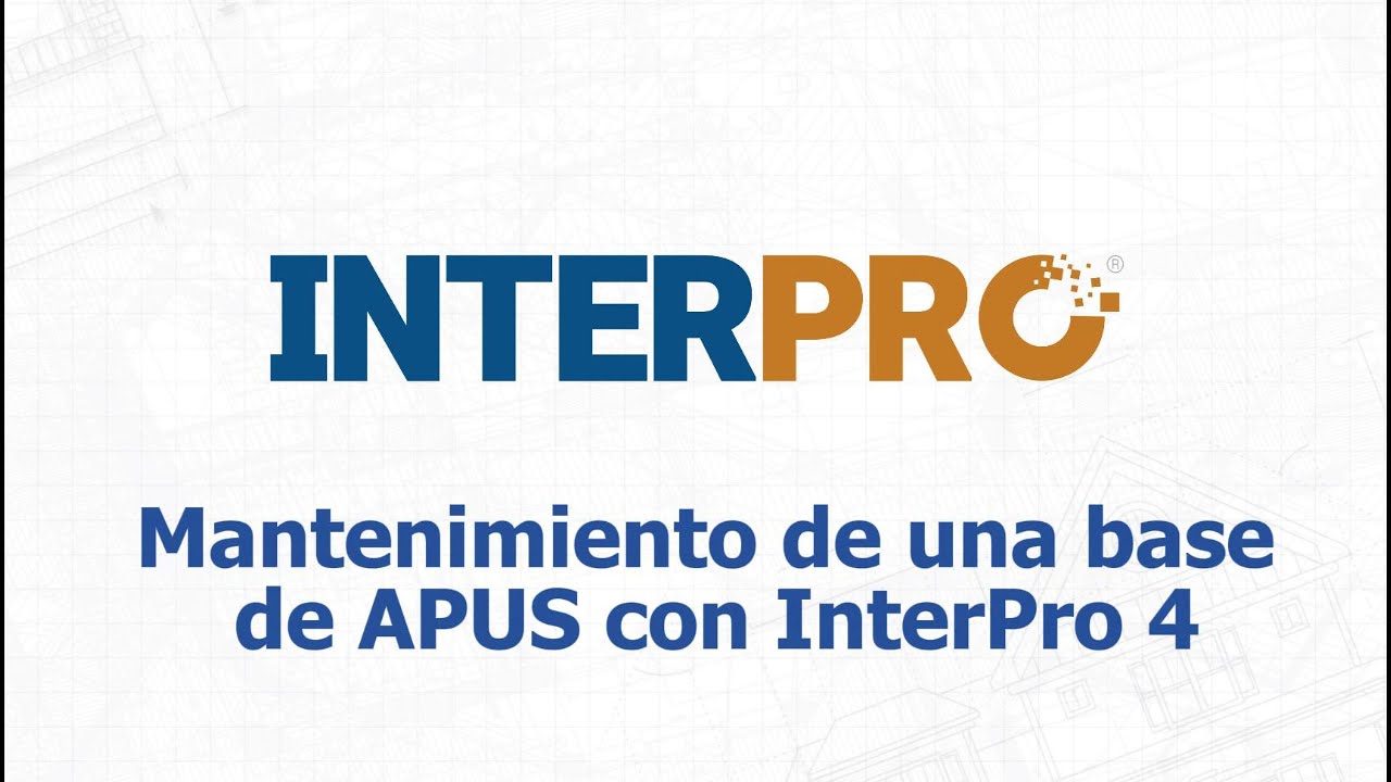 Mantenimiento de una base de apus con InterPro 4 - YouTube