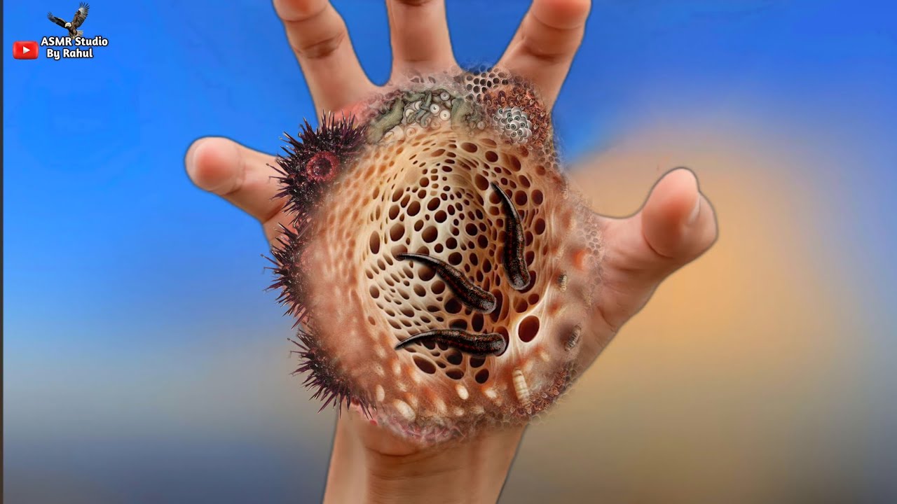 ASMR Animation treatment from infected hand | ASMR Treatment Animation ...