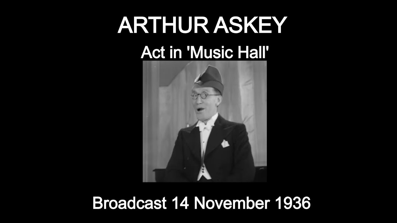 Arthur Askey: act in 'Music Hall' (1936) - YouTube