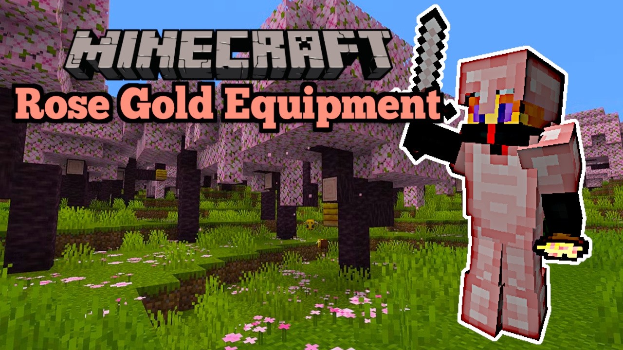 *NEW* Rose Gold Equipment Mod - Minecraft 1.21.1 (Mod Showcase) - YouTube