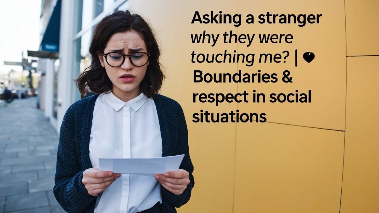 Asking a Stranger Why They Were Touching Me? 💔 | Boundaries & Respect ...