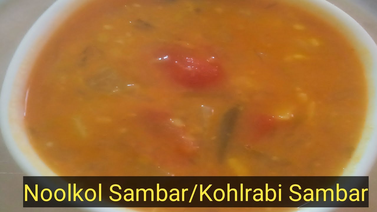 Noolkol Sambar/Kohlrabi Sambar/simple and tasty noolkol sambar recipe ...