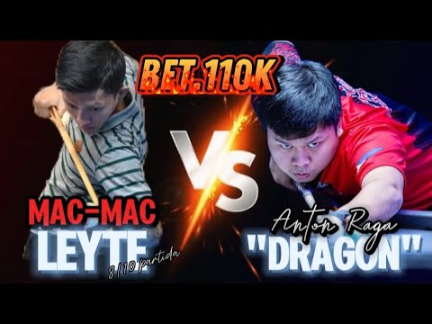 Anton "DRAGON" Raga 🆚 MAC-MAC LEYTE 8/10 partida 🎱 10 BALL 🎱 Race 17 🎱 ...