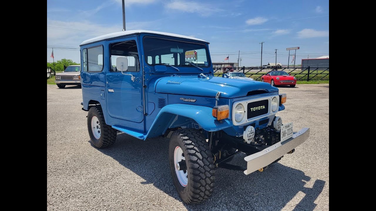 1982 Toyota FJ Cruiser---Full Frame Off Restoration - YouTube