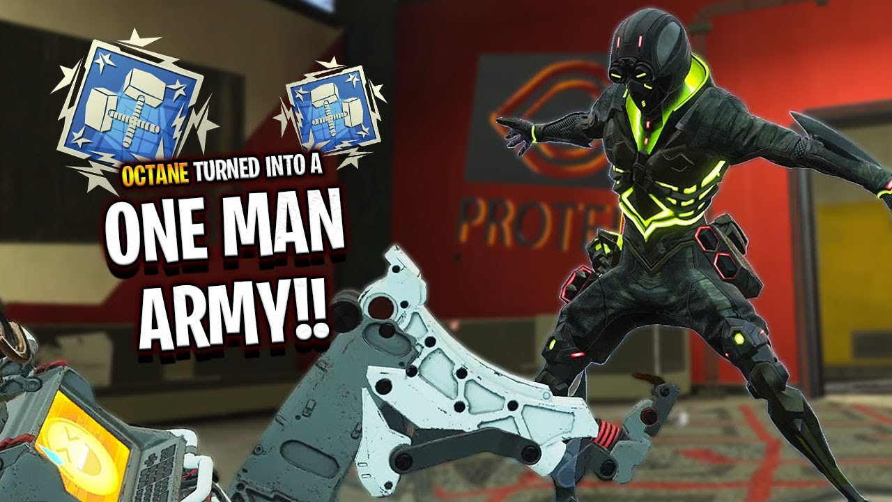 a single OCTANE turned into a ONE MAN ARMY!! - Apex Legends - YouTube