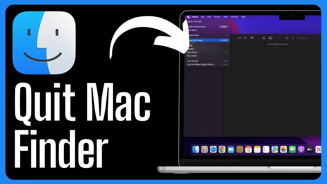 How To Quit Finder On Mac - YouTube