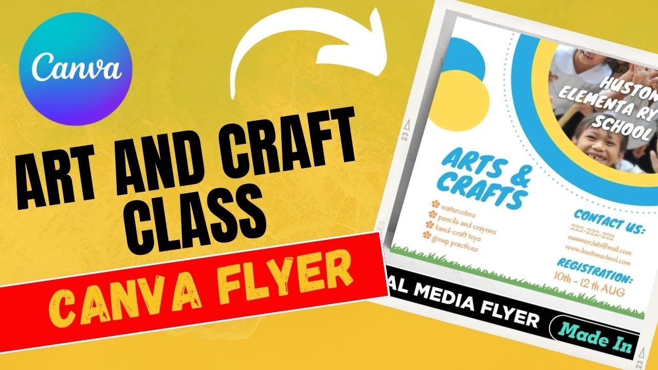 Art And Craft Class Flyer - YouTube