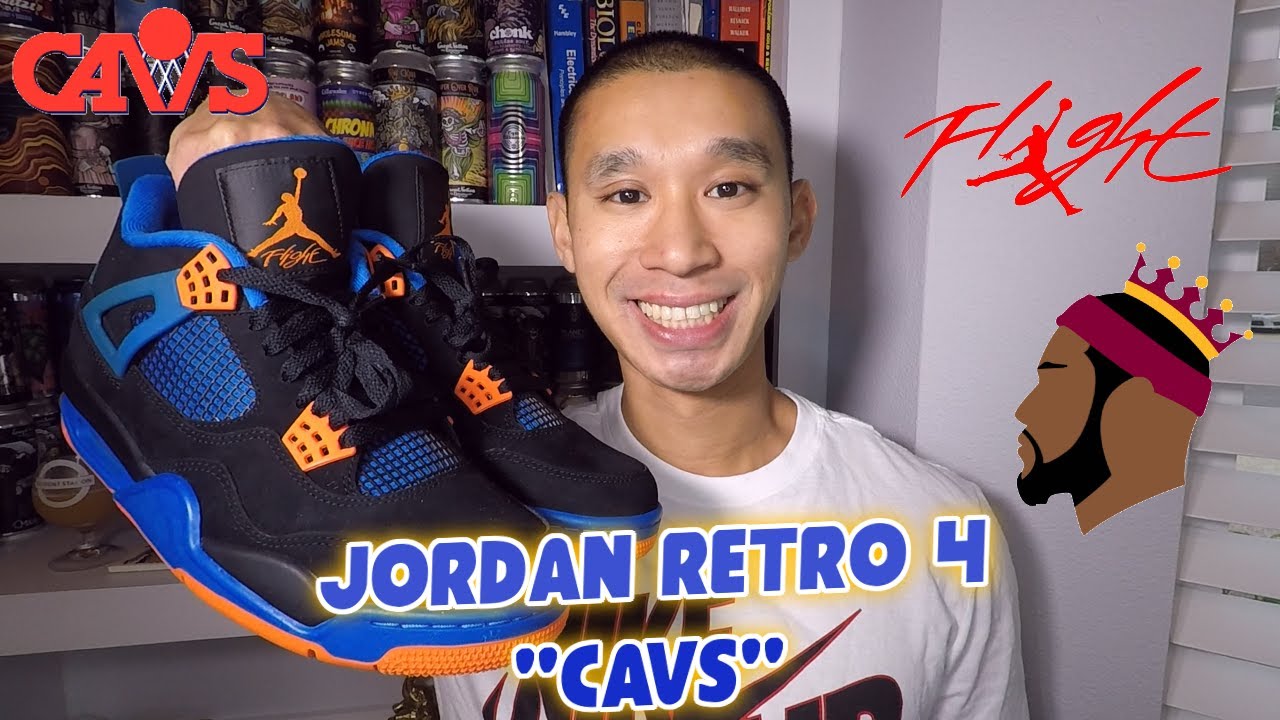 SNEAKER REVIEW #77 - JORDAN RETRO 4 “CAVALIERS” - YouTube