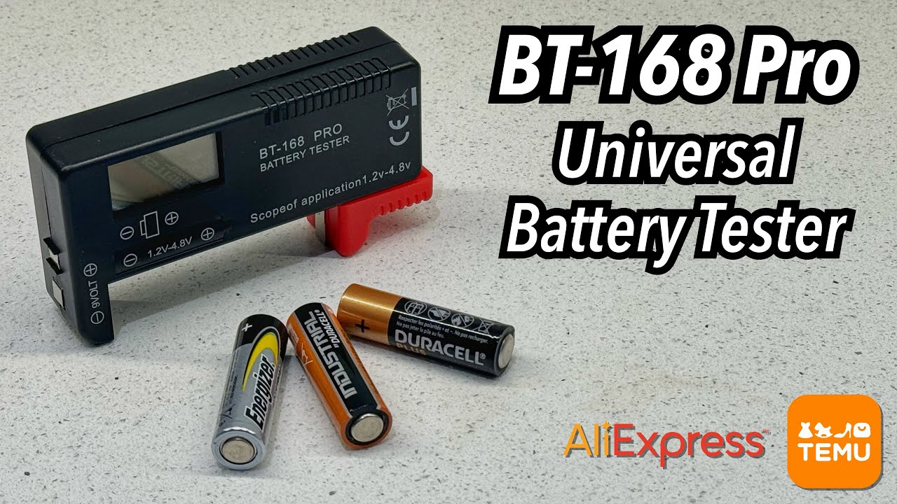 BT-168 Pro Universal Battery Tester 18650/14500 Lithium 9V AA AAA # ...