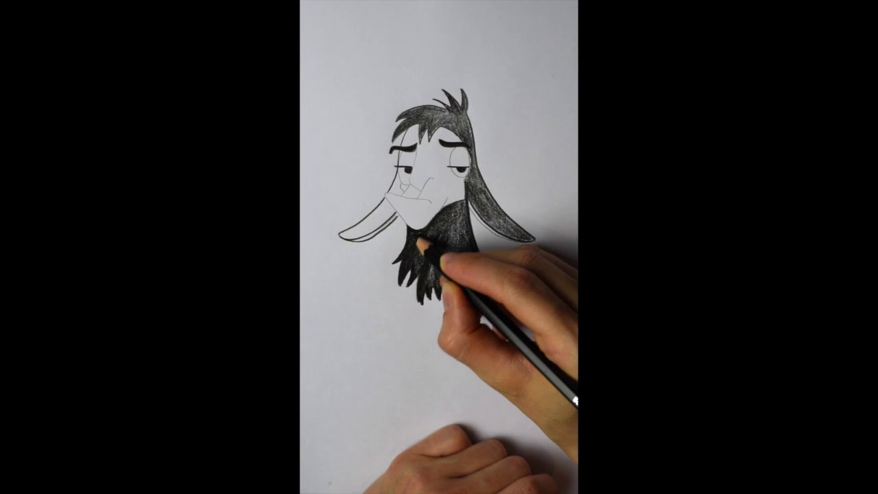 One minute Drawing - Easy Drawing Kuzco! - YouTube