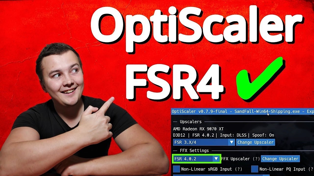 How to enable FSR 4 with OptiScaler on RX 9000 series GPUs - YouTube