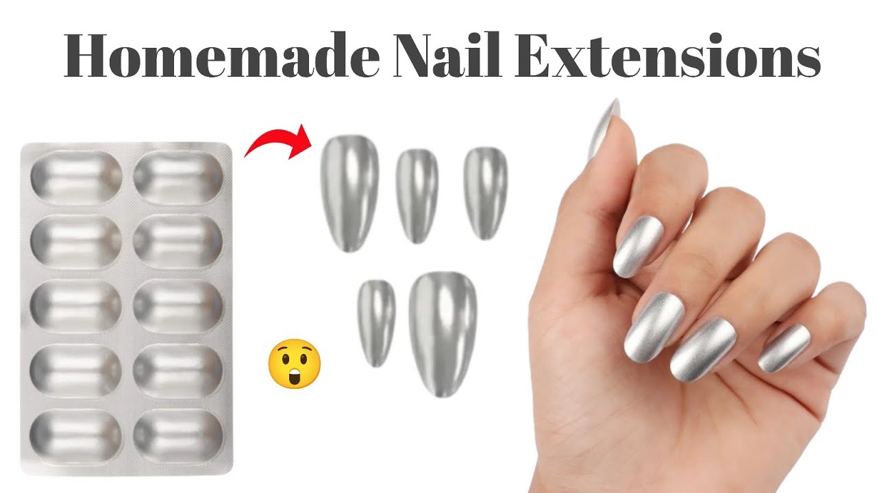DIY Nail Extensions /how to make nails at home /homemade nails ...
