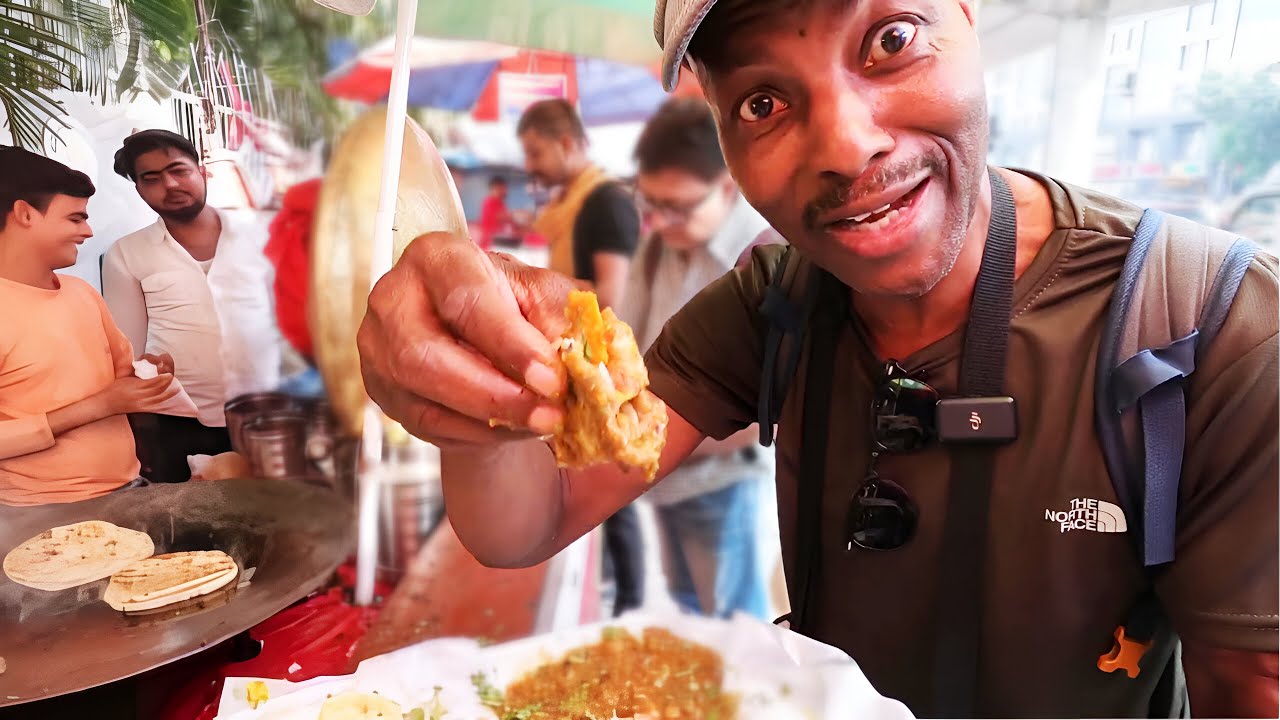 Trying Indian Street Food For The First Time | Cheap Street Food In ...