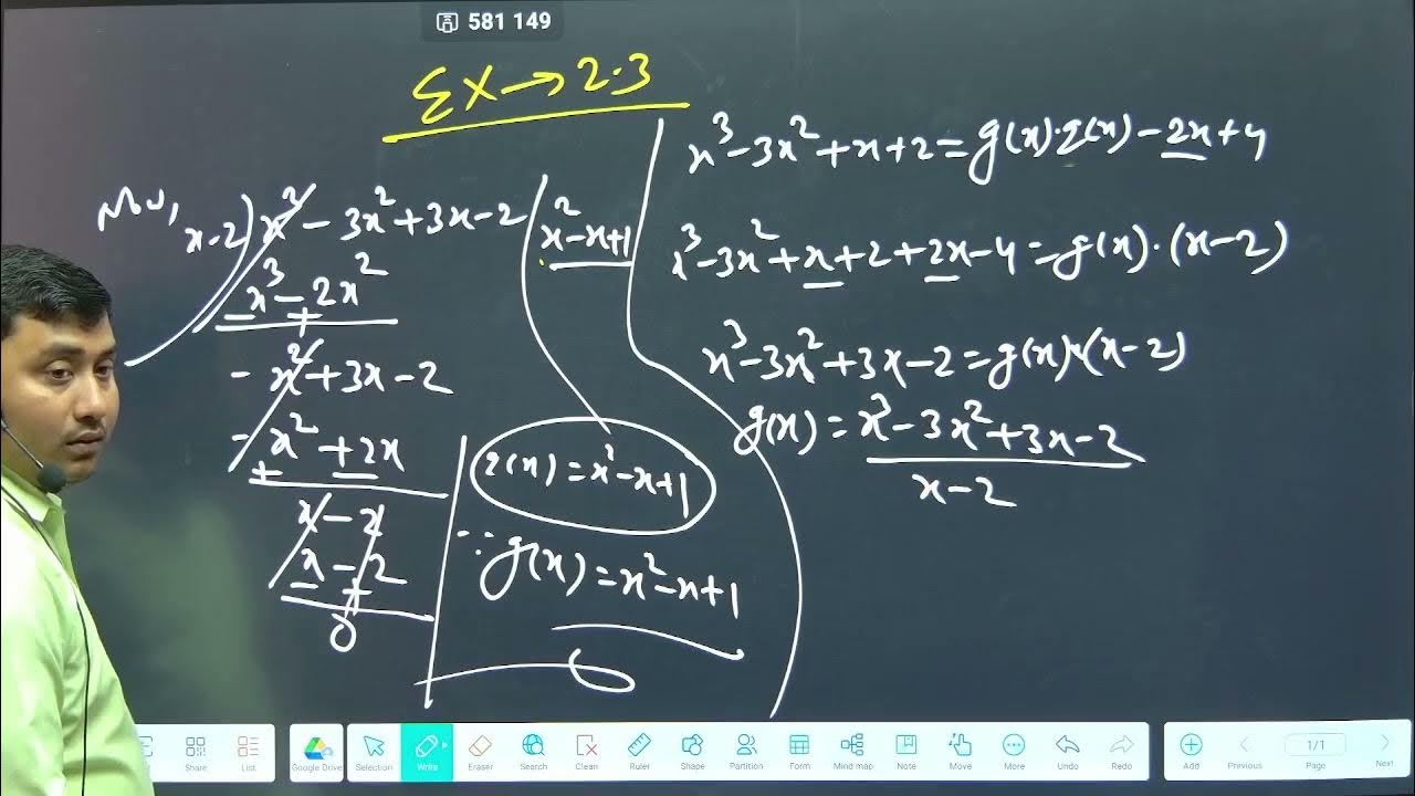 CLASS 10TH LIVE CLASSES||MATH||DIVISION ALGORITHM||EX-2.3AND|EX-2.4|VIBHAJAN ALGORITHM|NCERT ...