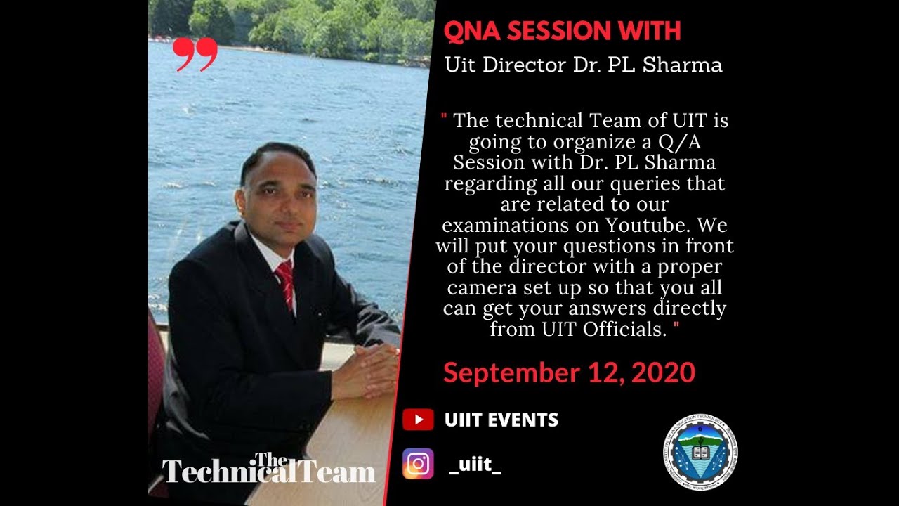 Direct_With_Director | UIIT | Students_Questions - YouTube