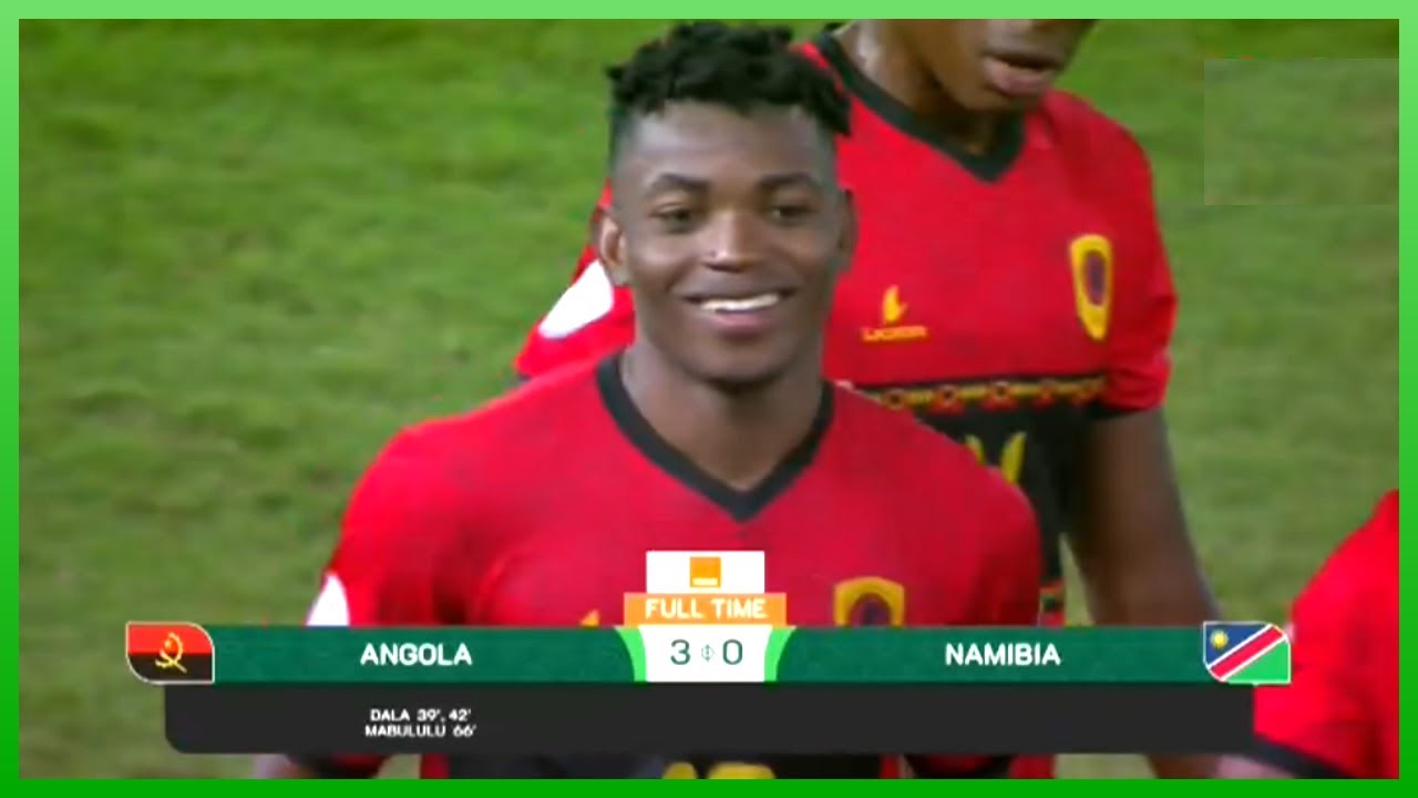 Angola 3 - 0 Namibia Highlights Round of 16 Afcon 2024 - YouTube