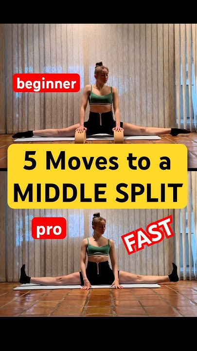 Get Your Middle Split FAST💨| 5 Powerful Moves(Beginner &Pro) #flexibility #splits #shorts # ...