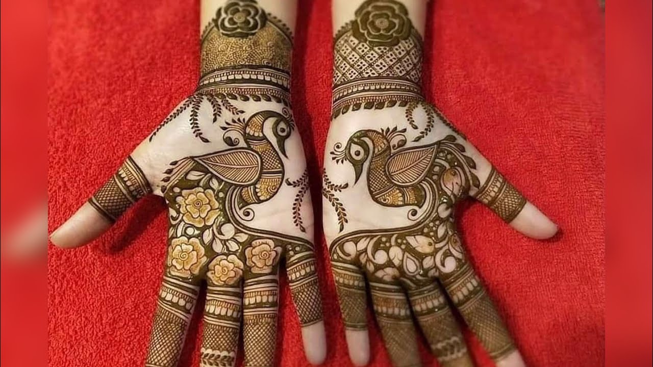 Simple Peacock Mehandi design | front hand Mehndi | Guest Mehendi ...