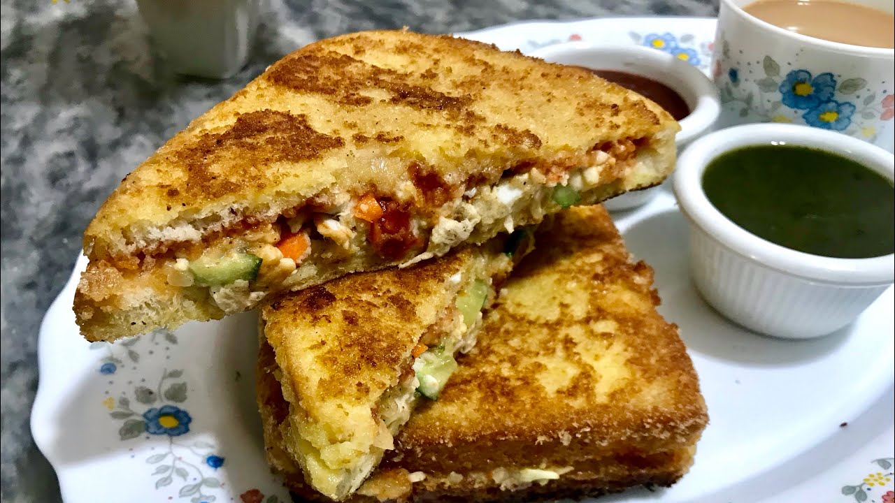 Chicken French Toast Recipe | Chicken Sandwich Recipe| by ...