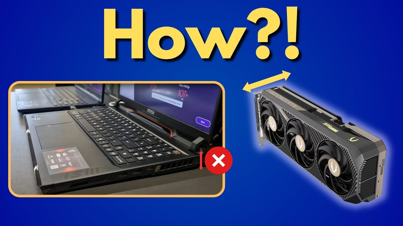 How Do They Fit Graphics Cards Inside Laptops?! - YouTube