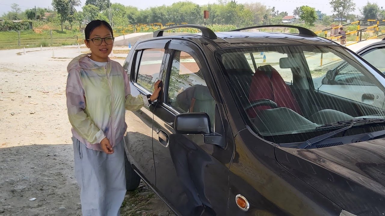 Ms. RESHMA RAI test driving from zero to hero level. now license holder ...