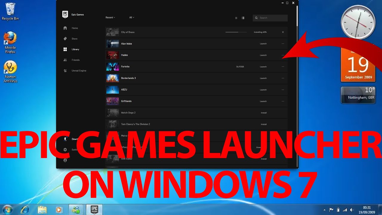 *JUNE 2022* HOW to install EPIC GAMES LAUNCHER on WINDOWS 7 & LOWER ...
