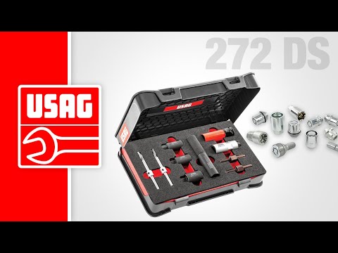USAG 272 DS - Kit to extract nuts and screws from alloy wheels