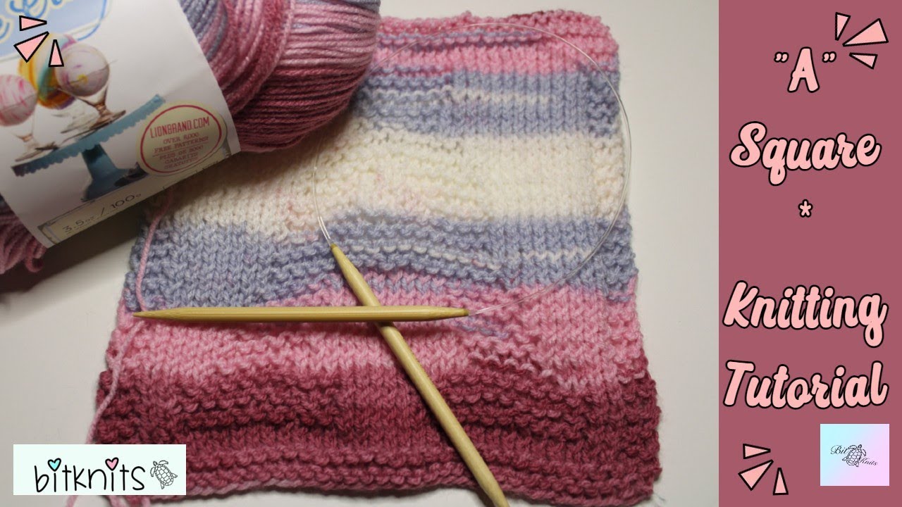 Knit the "A" Square - Knitting Tutorial - Perfect for modular blankets ...