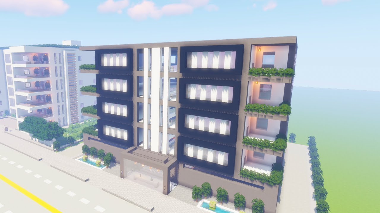 Minecraft Modern Apartment Tutorial | Minecraft Apartment #3 | MMT ...
