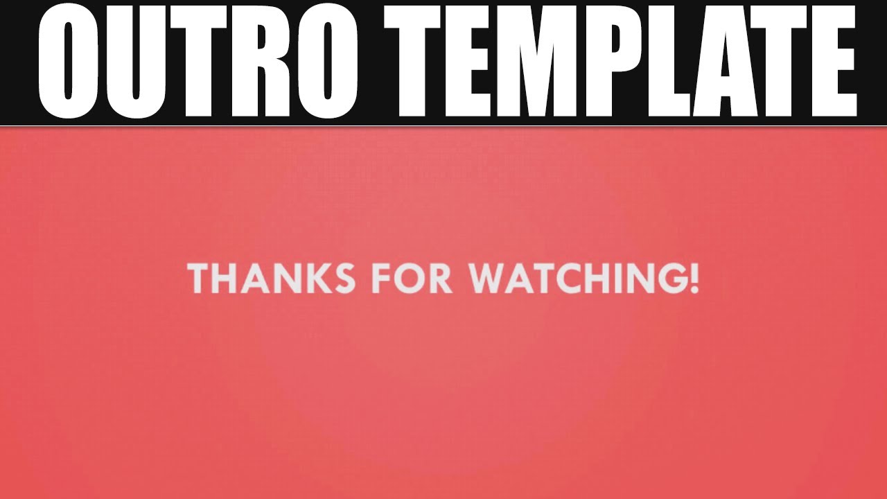 Free Outro #5 | Typography [FREE DOWNLOAD] - YouTube