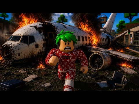 ROBLOX BROOKHAVEN RP I SURVIVED A PLANE CRASH - YouTube