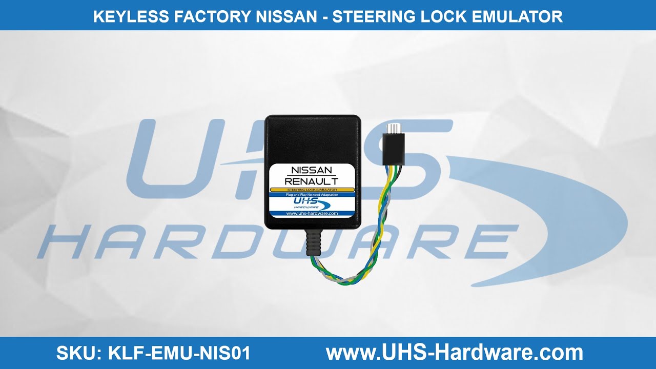 How to connect Keyless Factory Nissan Steering Lock Emulator - YouTube