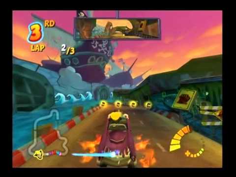 Crash Tag Team Racing Tiki Turbo PS2 Gameplay - YouTube