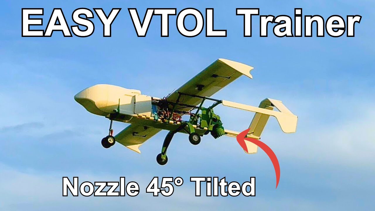 Rc Jetprint 3D Printed VTOL Trainer Jet | Perfect Transition Caught on ...