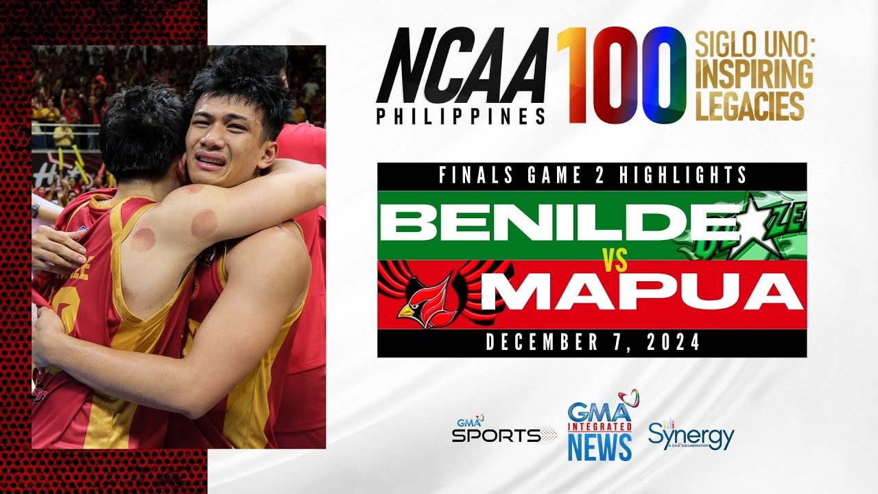 Mapúa vs Benilde (Finals Game 2 Highlights) | NCAA Season 100 - YouTube