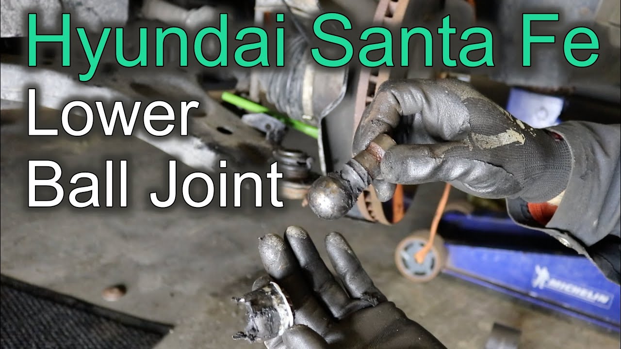 How to Replace Lower Ball Joint on Hyundai Santa Fe 2007-2012 DIY - YouTube
