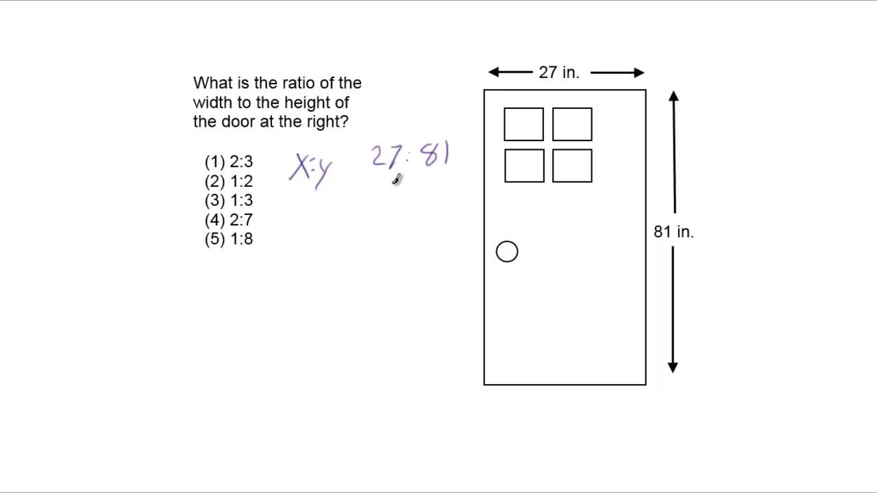 working with ratios on the ged math test - YouTube