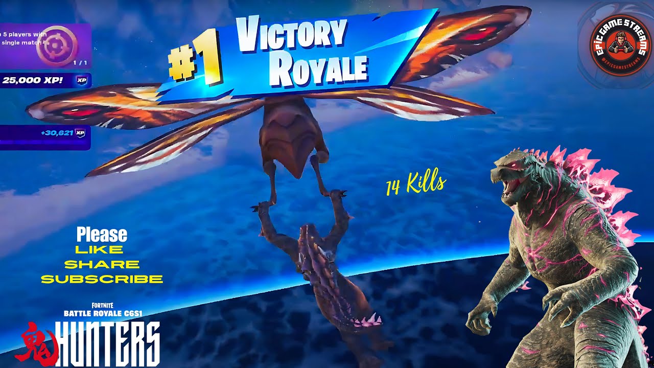Fortnite Victory Royale with Godzilla Skin 🦖🔥 Epic 14 Kills! - YouTube