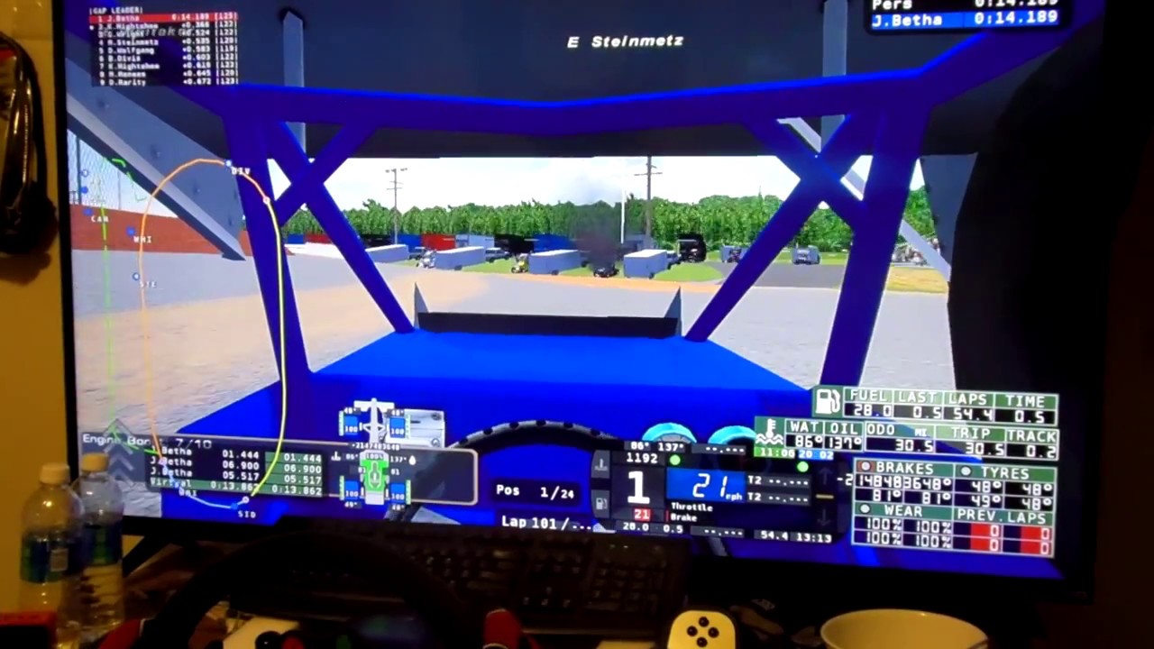 rFactor DWD Sprints Test session @ Lincoln Speedway - YouTube