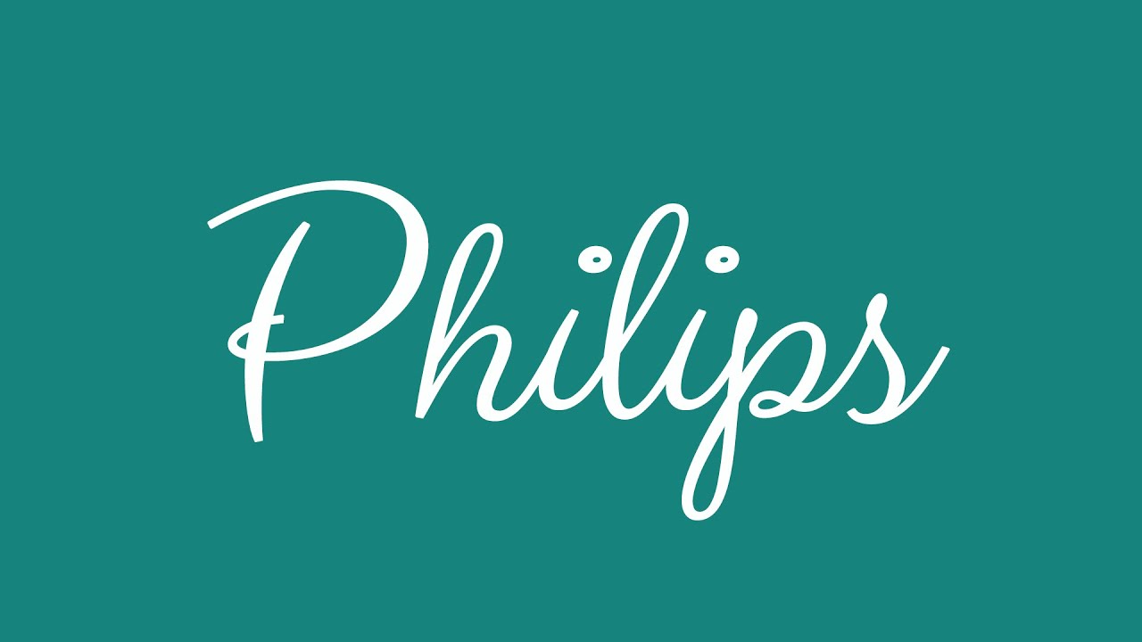 Learn how to Sign the Name Philips Stylishly in Cursive Writing - YouTube