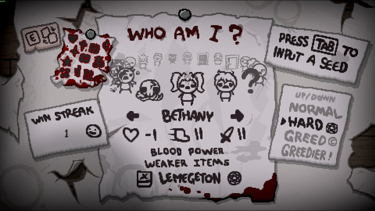 Tainted Bethany's Completion Mark First Part| The Binding of Isaac Repentance Final Save File Pt ...
