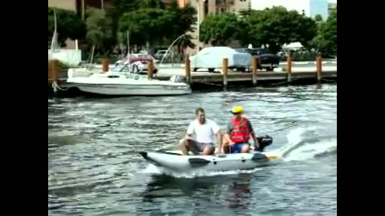 12' Inflatable KaBoat - Inflatable Kayak Boat = KaBoat - YouTube