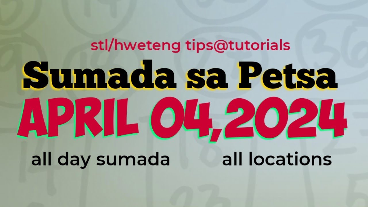 STL/HWETENG/ APR. 04 / TIPS and TUTORIALS/SUMADA sa PETSA - YouTube
