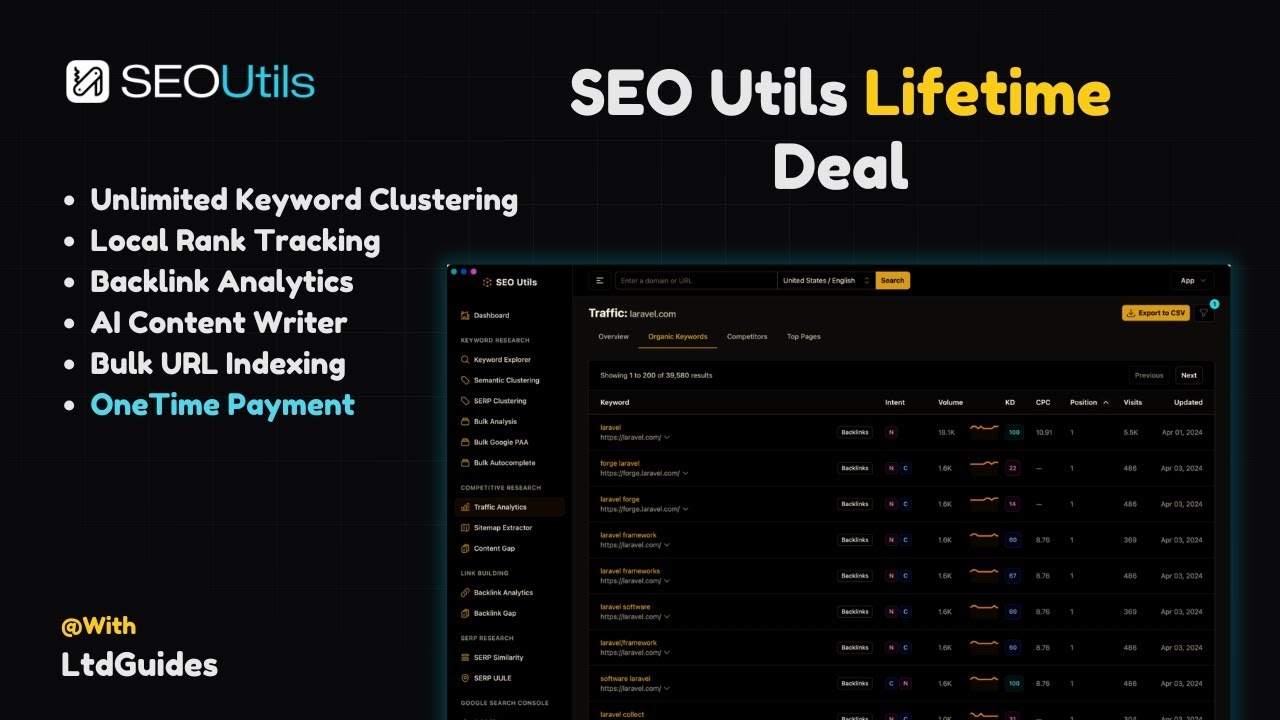 SEO Utils Review - The All-in-One SEO Tools Lifetime Deal in 2025 - YouTube