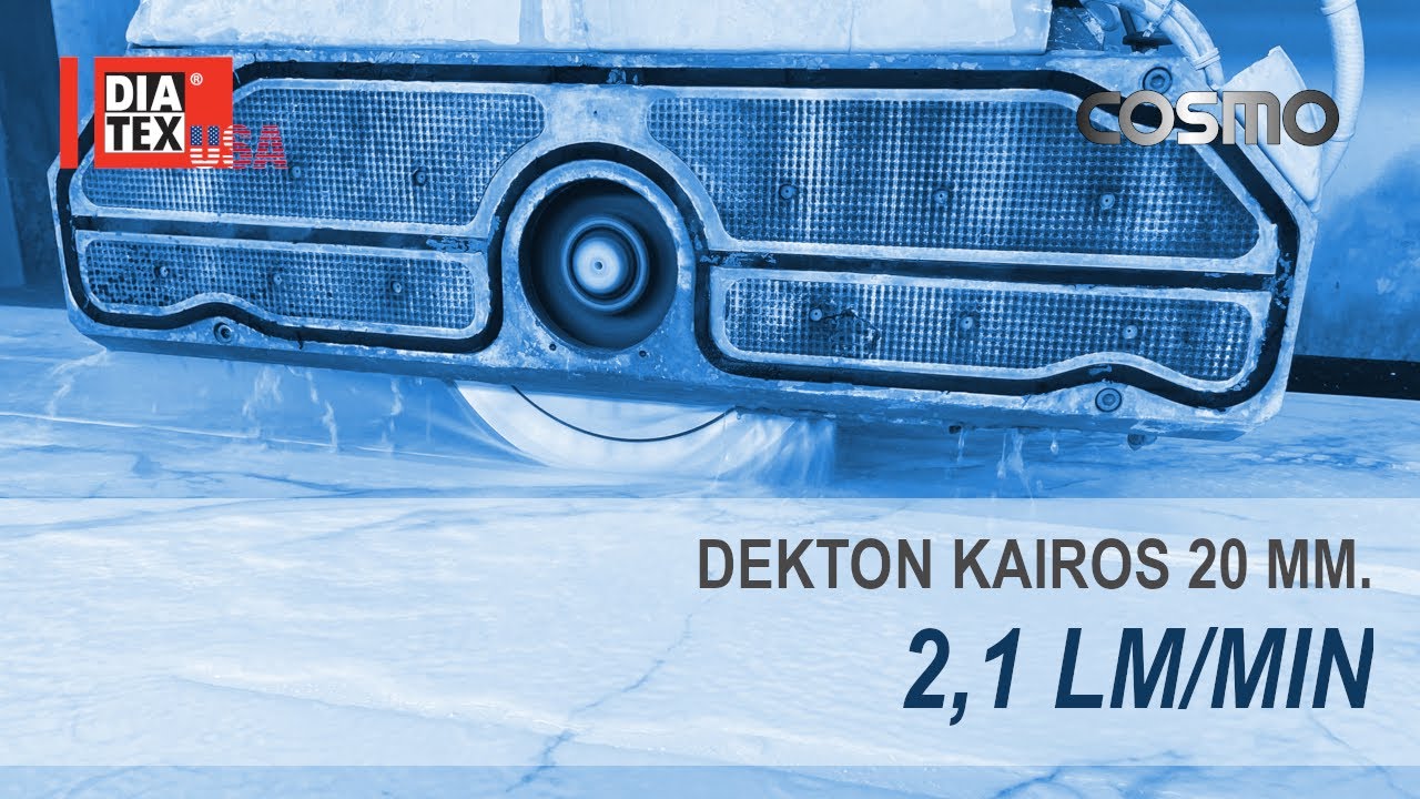 DIATEX SPA - COSMO blade cutting 20 mm DEKTON KAIROS (DIA062) - YouTube