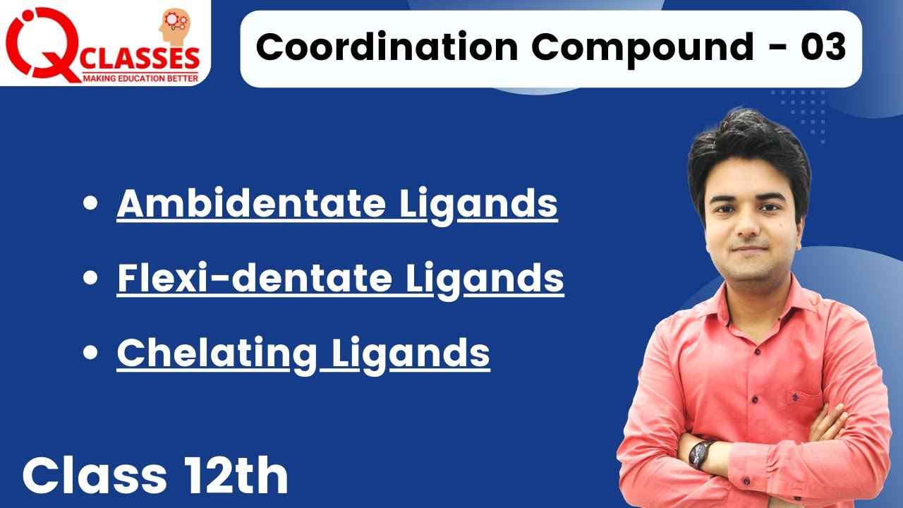 Coordination Compound-3 Ambidentate, Flexi-dentate & Chelating Ligand ...