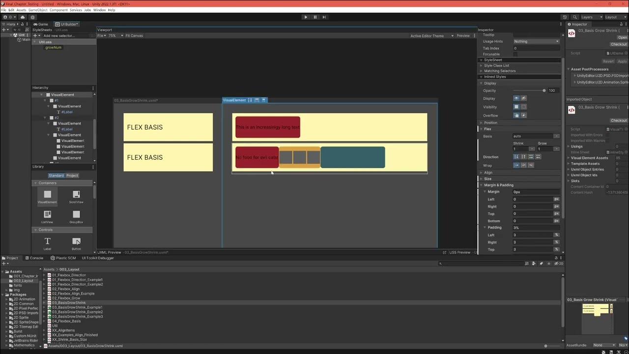 Unity UI Toolkit Flexbox (4/11) - Flex Basis - YouTube