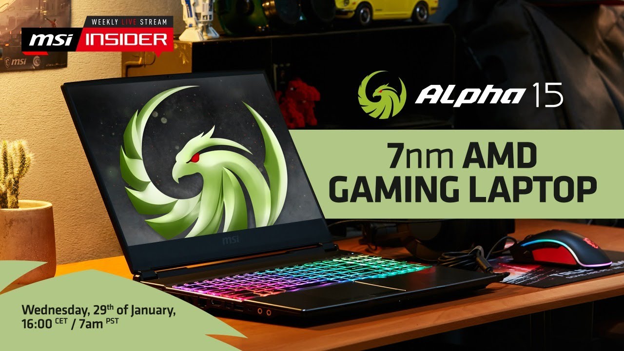 7nm AMD GAMING LAPTOP: ALPHA 15 | MSI - YouTube